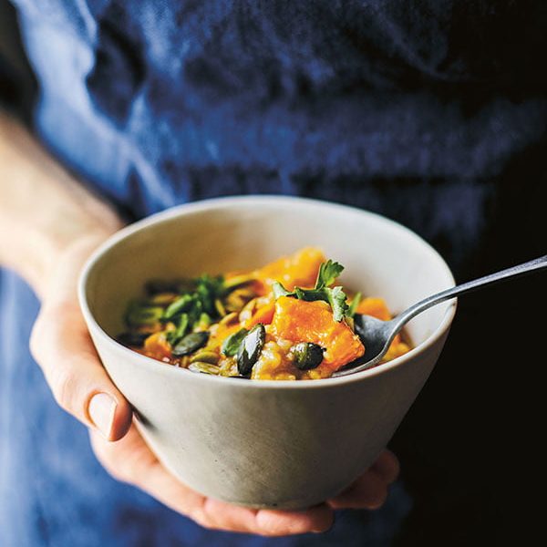 Whole Oat Porridge with Winter Squash and Ginger - Amy Chaplin