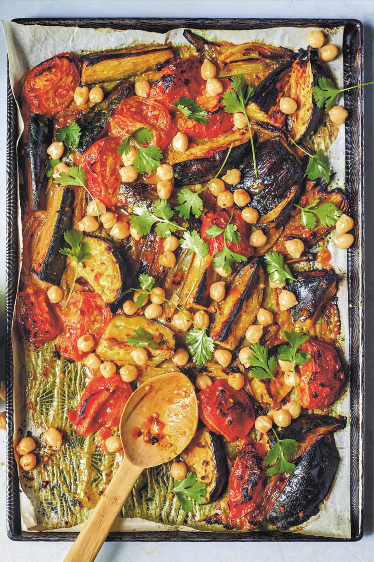 Amy Chaplin Spicy Miso-Roasted Tomatoes & Eggplant