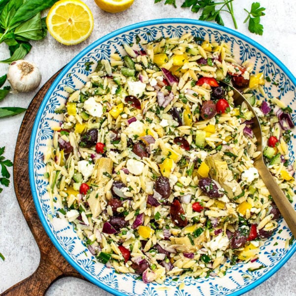 Mediterranean Orzo Bake