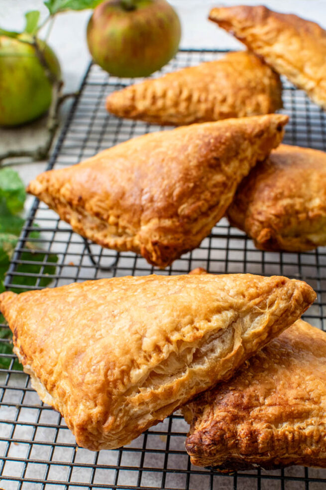 Easy Apple Turnovers Recipe with Homemade Stewed Apples
