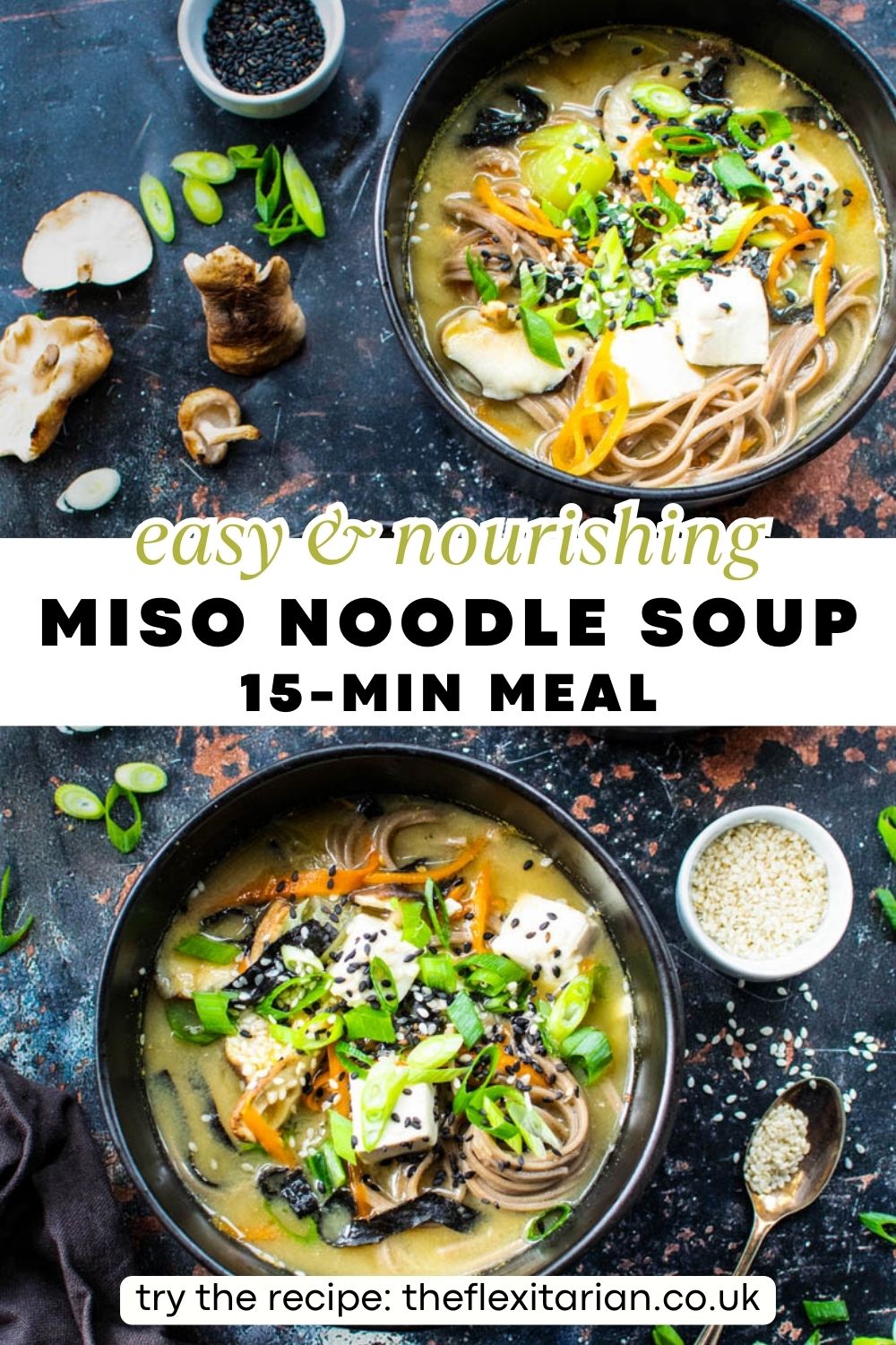 Miso Noodle Soup with Shiitake Mushrooms